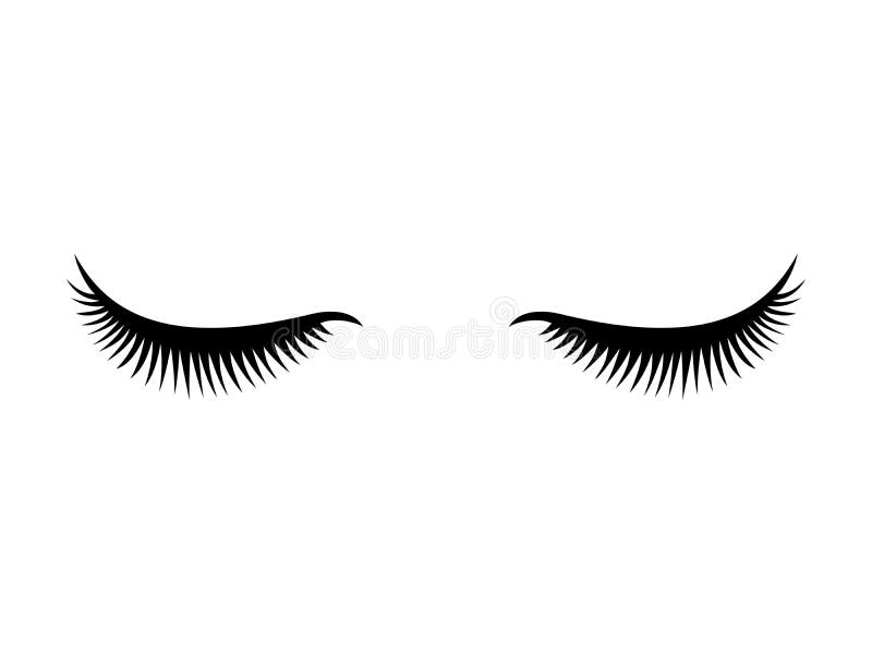 Eye lashes icon. Lashes stock illustration. Illustration of close ...
