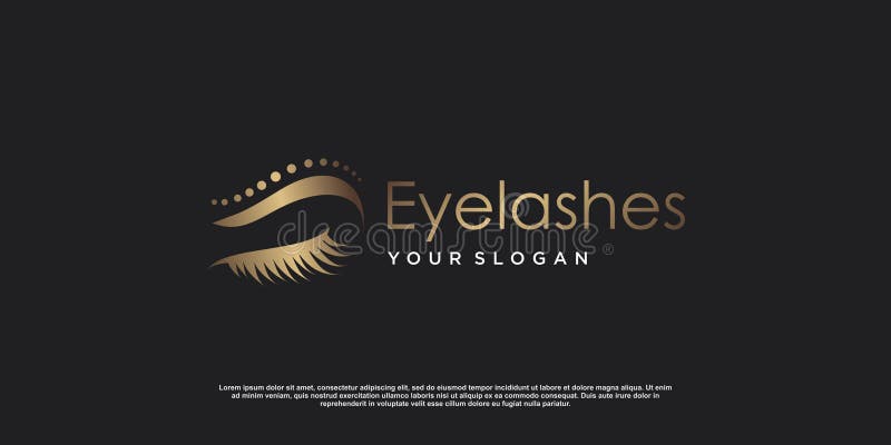 Eye Lashes Logo Design with Creative Modern Concept Premium Vector Idea ...