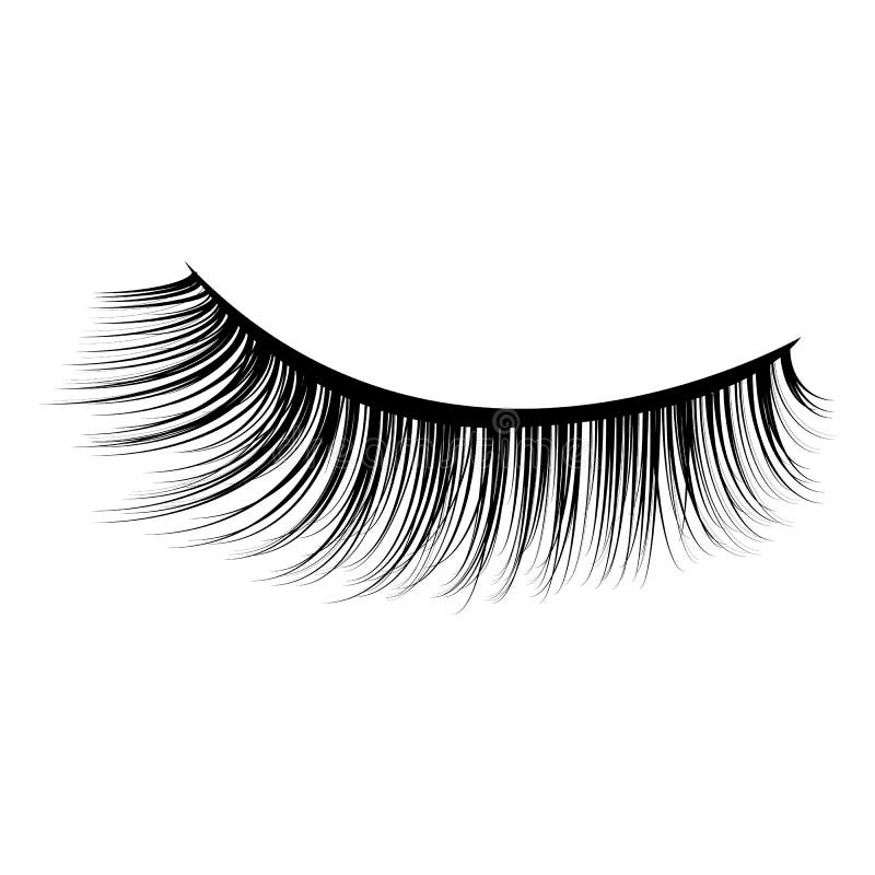 Eye lashes vector icon. stock vector. Illustration of elements - 157714984