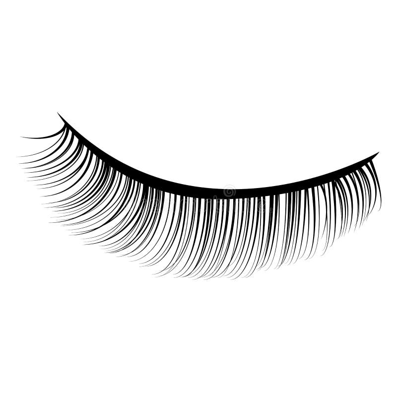 Eye lashes vector icon. stock vector. Illustration of cartoon - 158314610