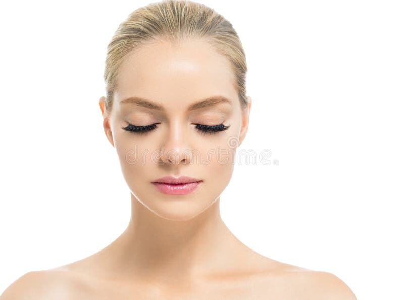 Eye Lashes Woman Beauty Face Macro Stock Photo - Image of brow ...