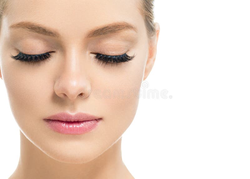 Eye Lashes Woman Beauty Face Macro Stock Image - Image of eyelashes ...