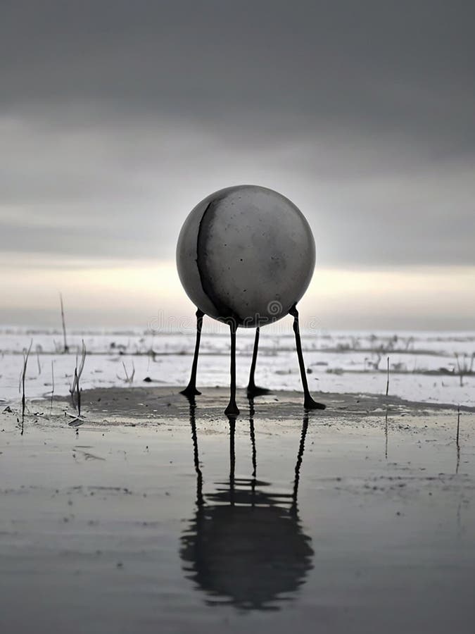 Eyeball with Legs on the Ocean Stock Illustration - Illustration of ...