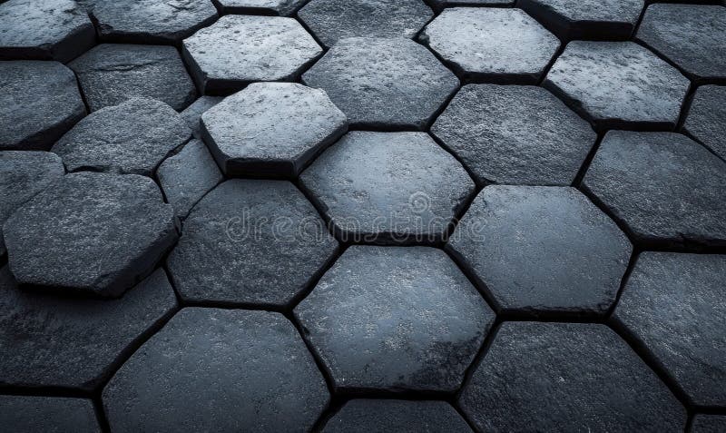 An Eye-level, Close-up Captures the Striking Pattern of Basalt Columns ...
