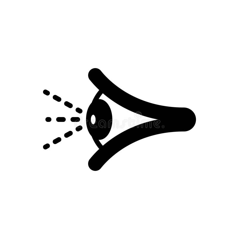 Black Solid Icon for Open Eye, Lagophthalmos and Look Out Stock ...