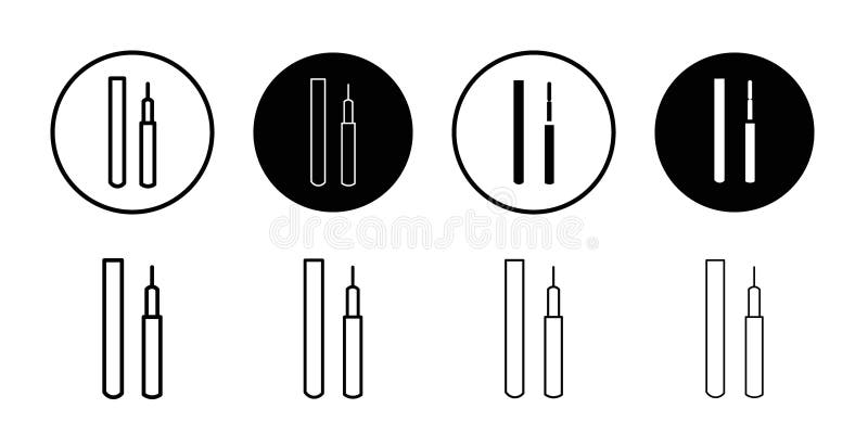 Eye Liner Icon Outline Vector for Web Ui Stock Illustration ...