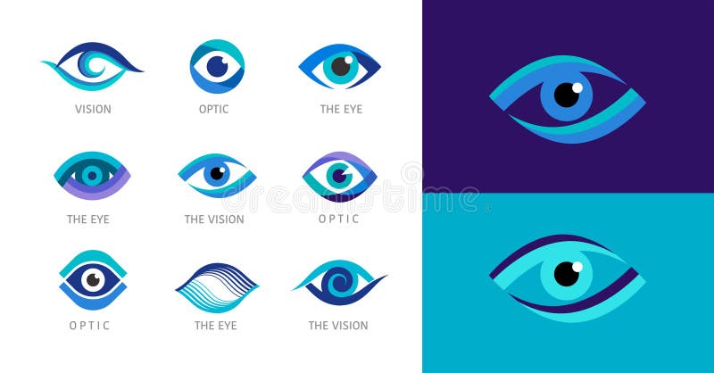 Eye Logo Collection. Optics, Vision, Eye Health Concept Design Stock ...