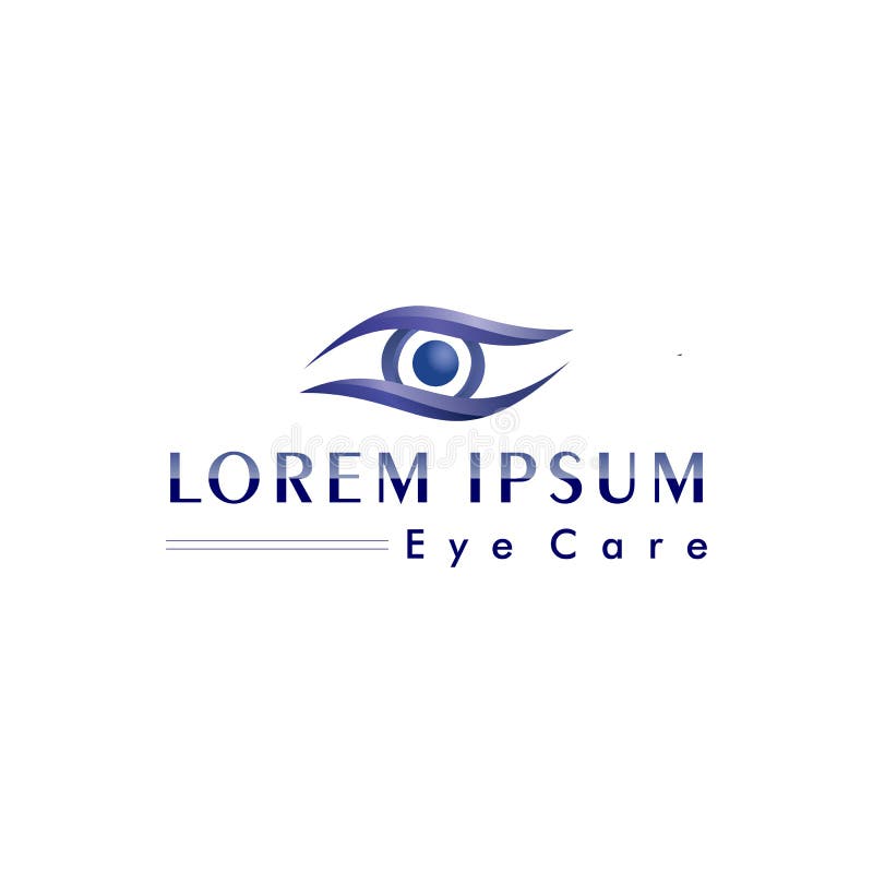 Eye Logo Design Template, Creative Vision Logotype Concept. Blue Eye ...