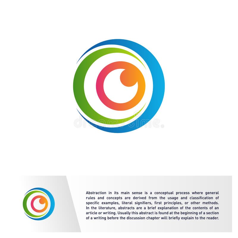 Eye Logo Design Vector Template. Spiral Vision, Vortex, Circle Stock ...