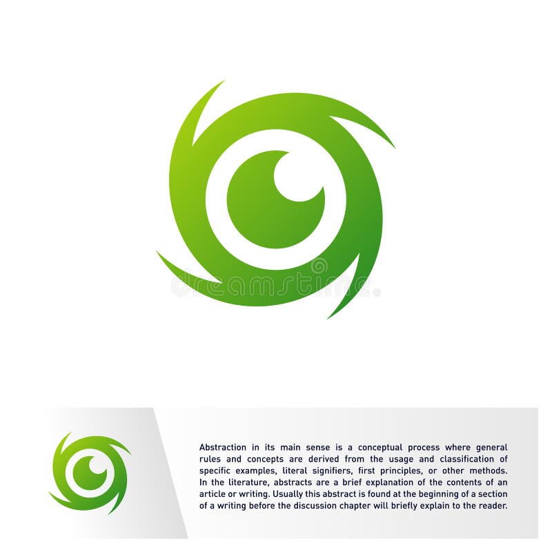Eye Logo Design Vector Template. Spiral Vision, Vortex, Circle ...