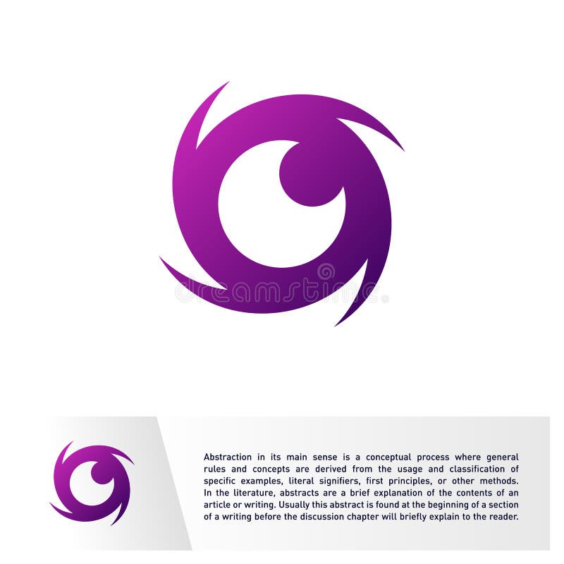 Eye Logo Design Vector Template. Spiral Vision, Vortex, Circle Stock ...