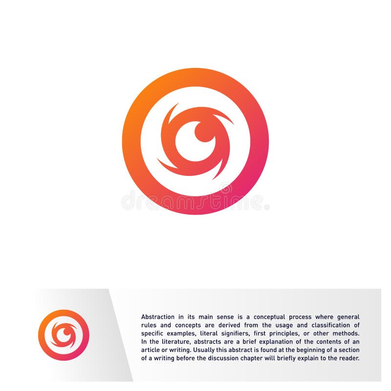 Eye Logo Design Vector Template. Spiral Vision, Vortex, Circle Stock ...