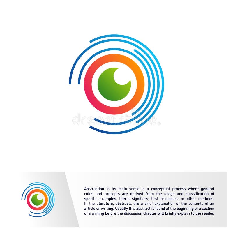 Eye Logo Design Vector Template. Spiral Vision, Vortex, Circle Stock ...