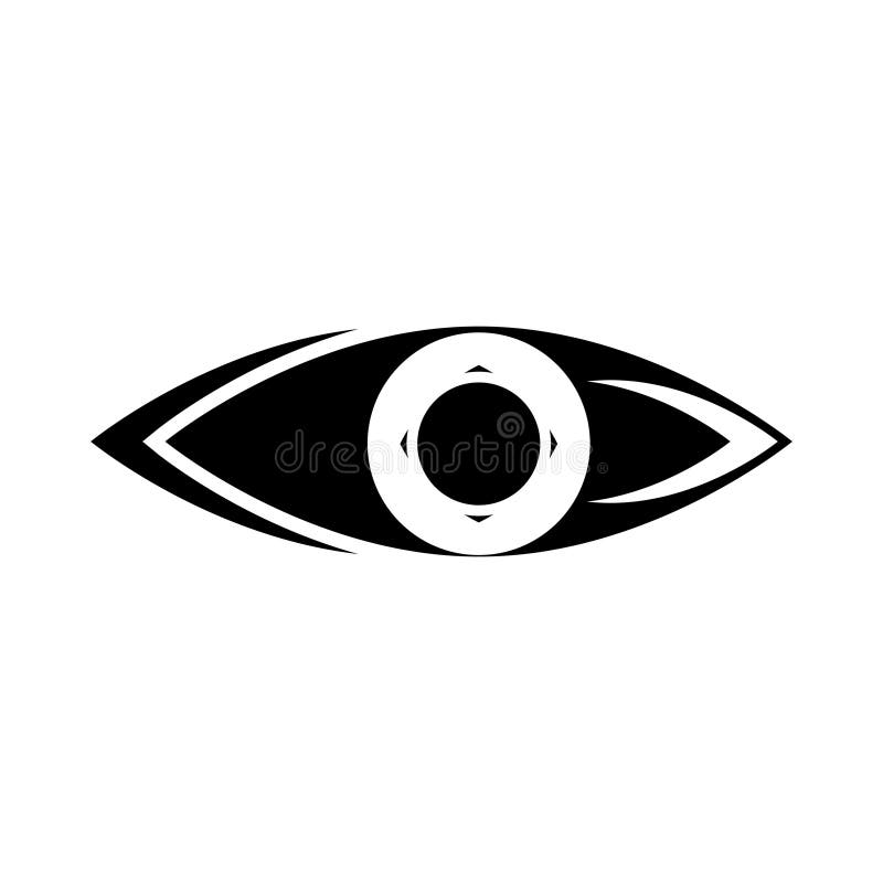 Eye logo vector template stock vector. Illustration of store - 346263432