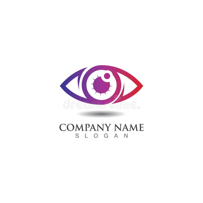 Eye Logo Vision Abstract Simple Design Vector Template Stock ...