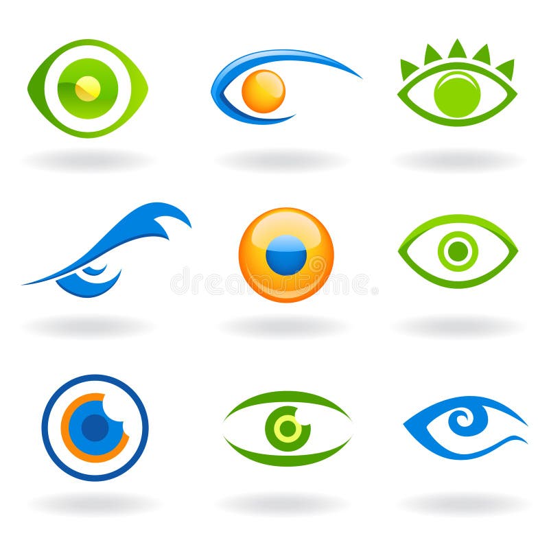 Eye logos vector stock vector. Illustration of green, business - 6999456