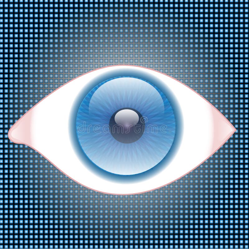 Eye-Look stock vector. Illustration of human, drop, blue - 11661972