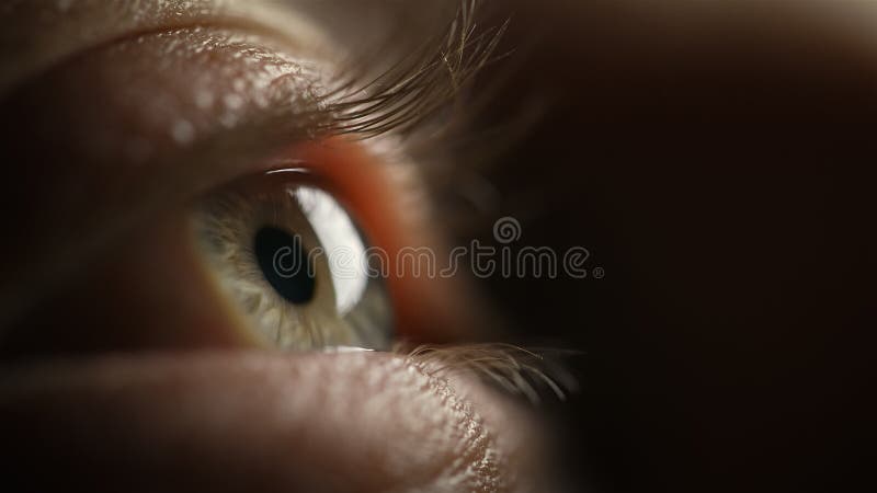 Eye Looking Next To the Camera, Extreme Close Up Stock Photo - Image of ...