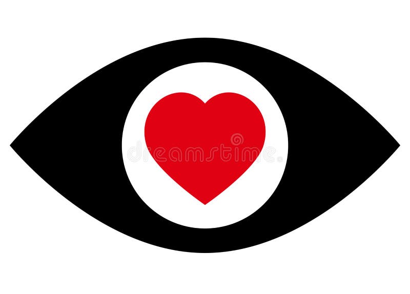 Eye love you icon stock vector. Illustration of isolated - 115374152