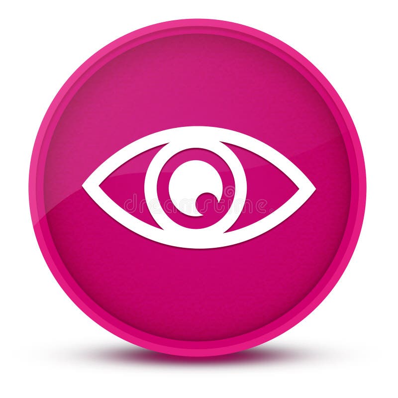 Eye Luxurious Glossy Pink Round Button Abstract Stock Illustration ...
