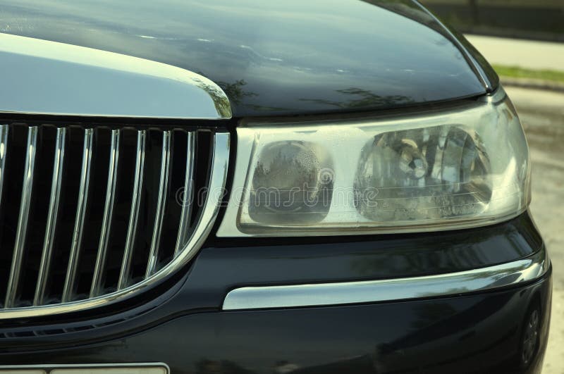 Eye of luxury car stock photo. Image of headlight, style - 808548