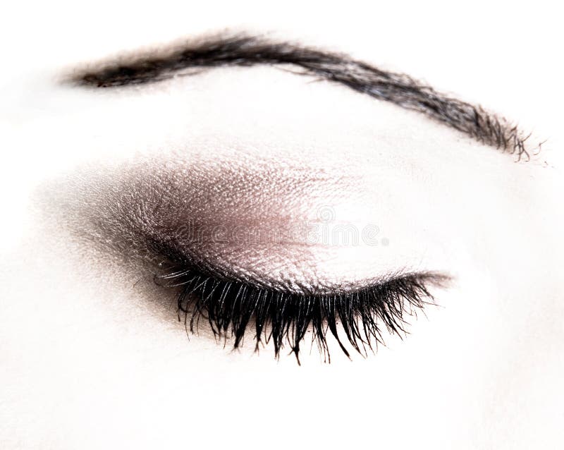 Brown eyeshadow stock photo. Image of brown, skin, shiny - 2177940