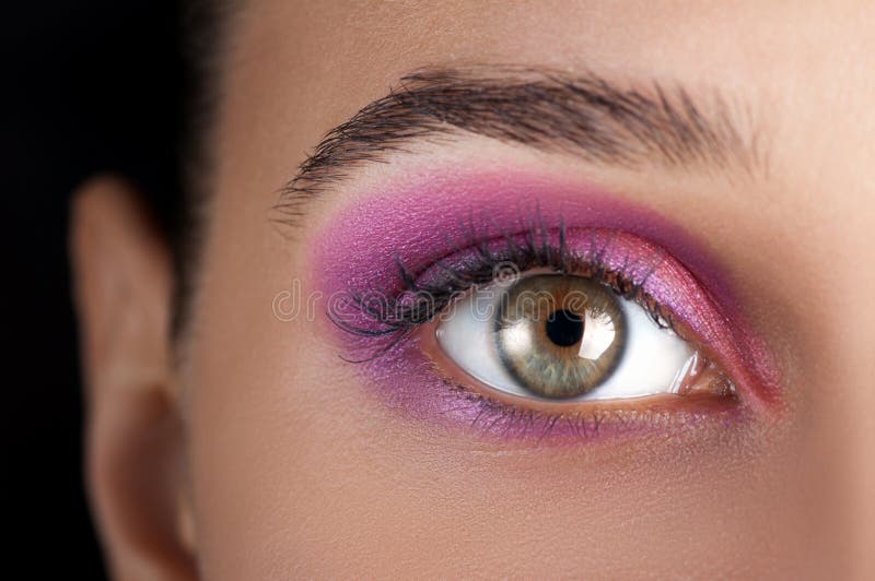 Eye Makeup stock photo. Image of glamor, lips, closeup - 50122806