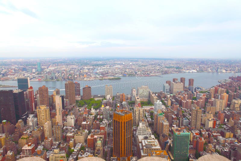 Eye of manhattan stock image. Image of panoramic, manhattan - 15528121