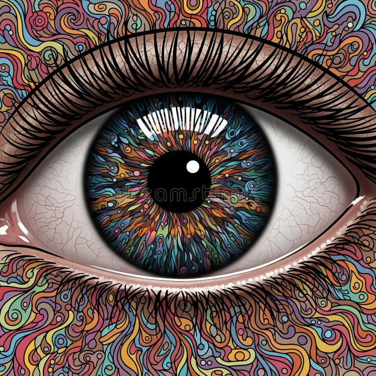 Eye of the Mind: a Psychedelic Swirling Pattern Representing Vision ...