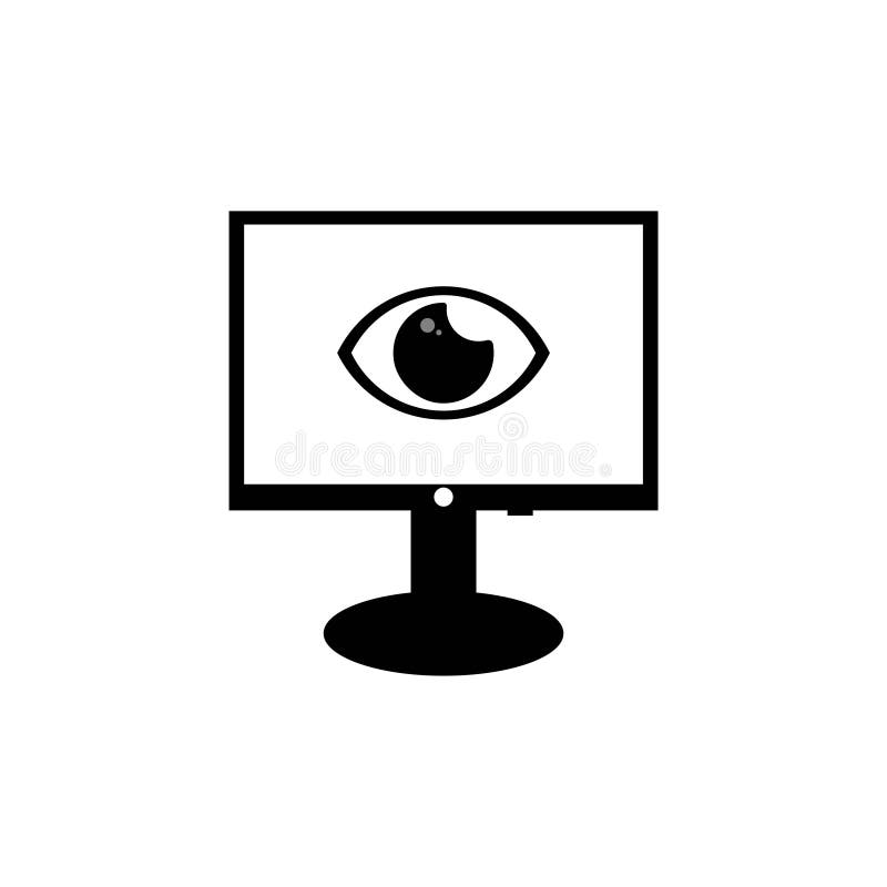 Eye Monitor Vector Design Template Illustration Stock Vector ...