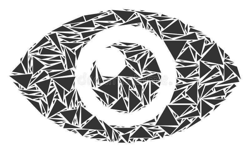 Eye Collage of Triangles stock vector. Illustration of collage - 119924079