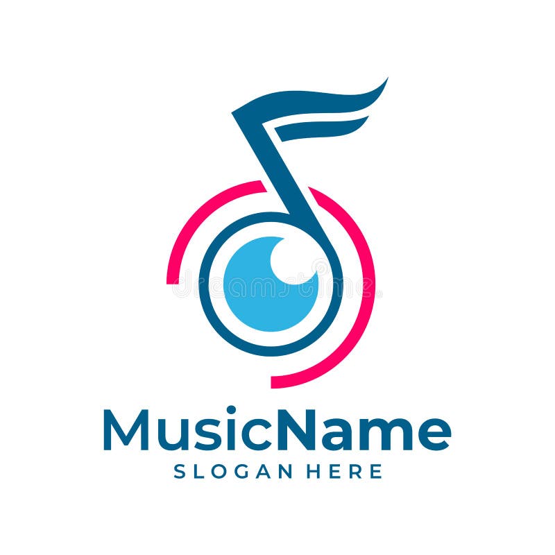 Eye Music Logo Vector. Music Eye Logo Design Template Stock ...