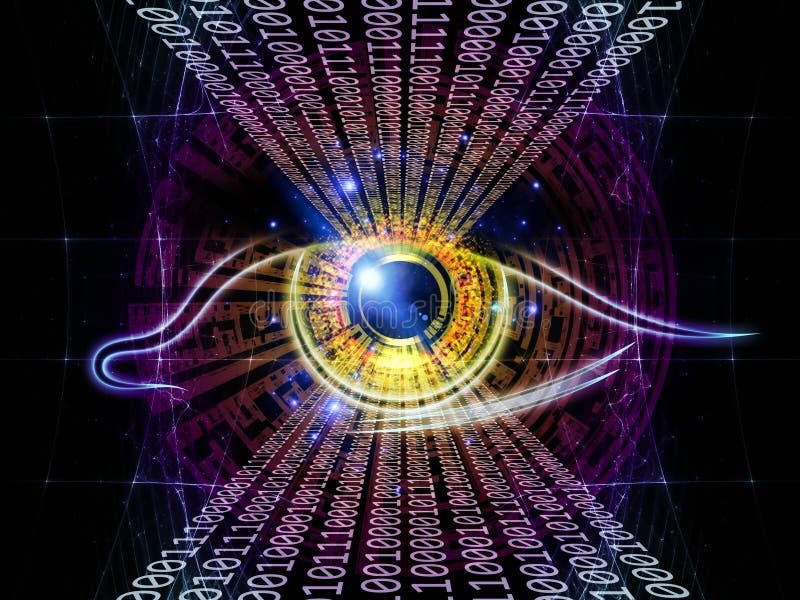 Eye of numbers stock illustration. Illustration of look - 24465948