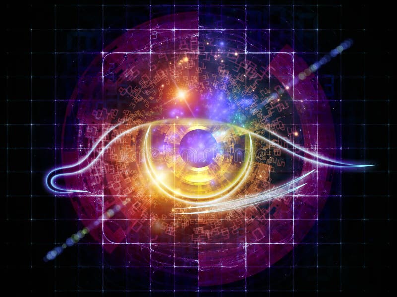 Eye of numbers stock illustration. Illustration of pupil - 24465962