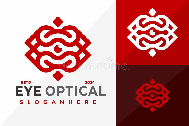 Eye Optical Logo Design Vector Symbol Icon Illustration Stock Vector ...