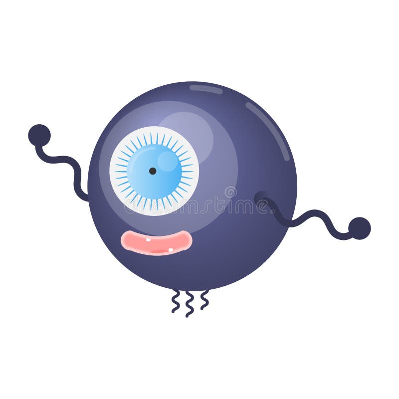 Eye orb fantasy character. stock vector. Illustration of cartoon ...