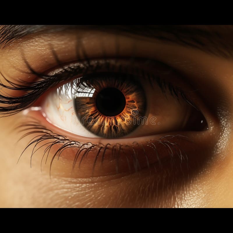 Eyes and Pupils Generative AI Stock Illustration - Illustration of font ...