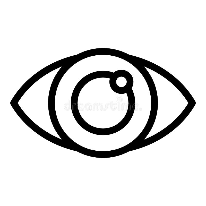 Eye Overview Icon Outline Vector. Business Data Stock Illustration ...