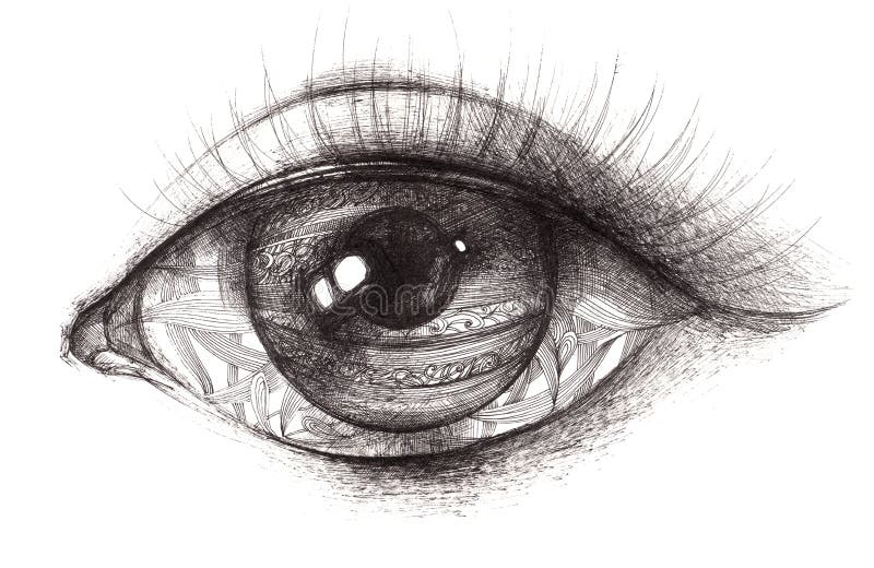 Fear in the eyes stock vector. Illustration of eyes, black - 65982915