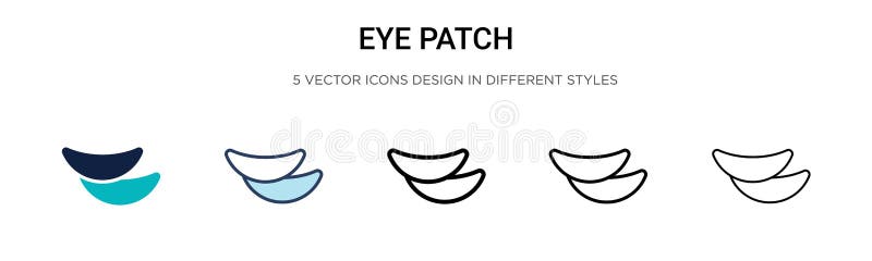 Eye Patch Icon in Filled, Thin Line, Outline and Stroke Style. Vector ...