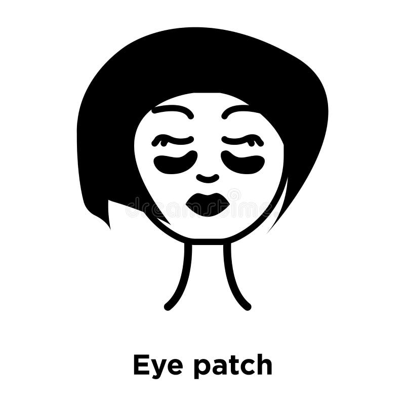 Eye Patch Icon Vector Isolated on White Background, Logo Concept Stock ...