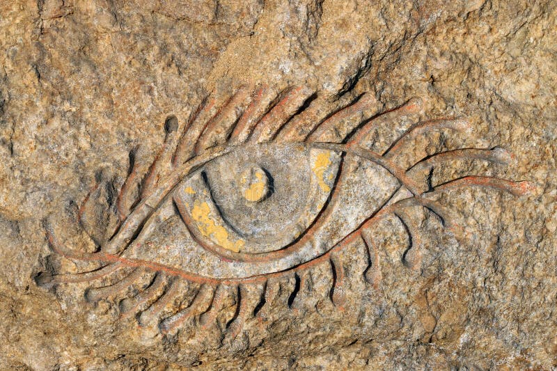 Eye Pattern Carved Rock Stock Photos - Free & Royalty-Free Stock Photos ...