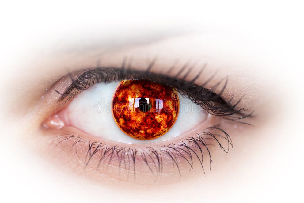 Eye with planet inside. stock image. Image of cosmos - 30860125