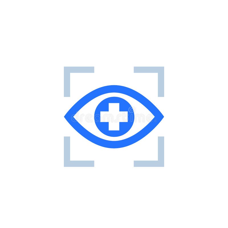 Eye with Plus Logo, Vector Icon Stock Vector - Illustration of logo ...