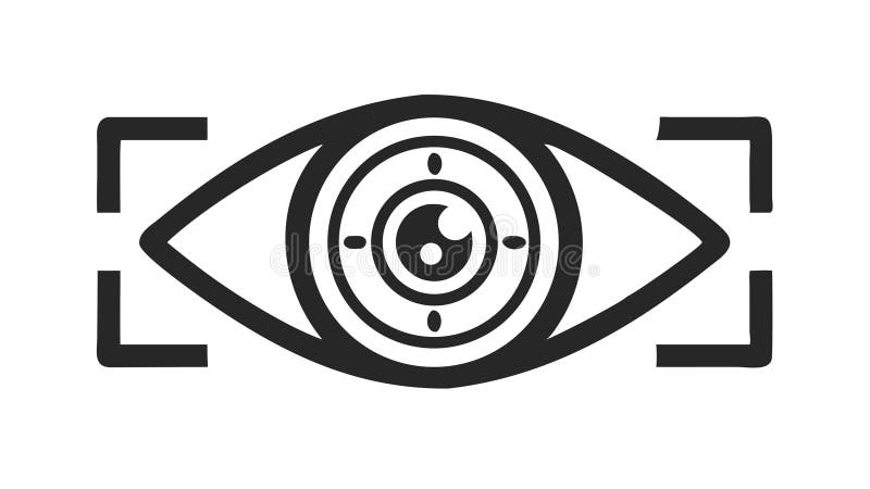 Eye with Precision Target Icon for Strategy, Vector Design Generative ...