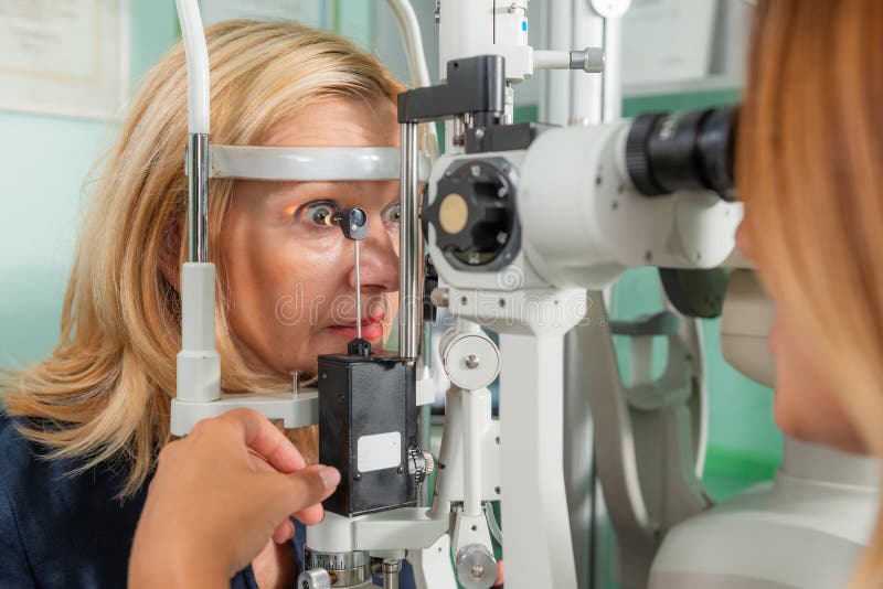 Eye Pressure Testing through Applanation Tonometry in Ophthalmology ...