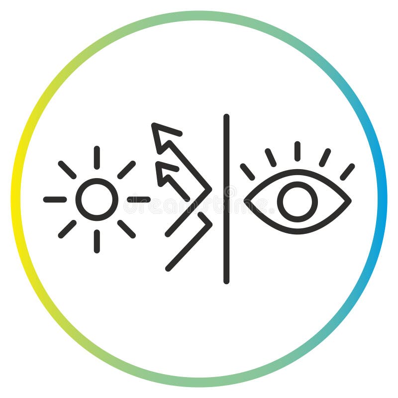 Eye Protection from Sun Rays, Ultraviolet Eyes Protect Icon Stock ...