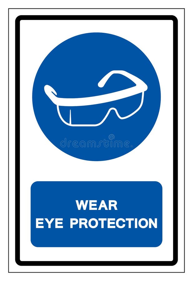 Eye Protection Symbol Sign,Vector Illustration, Isolated on White ...