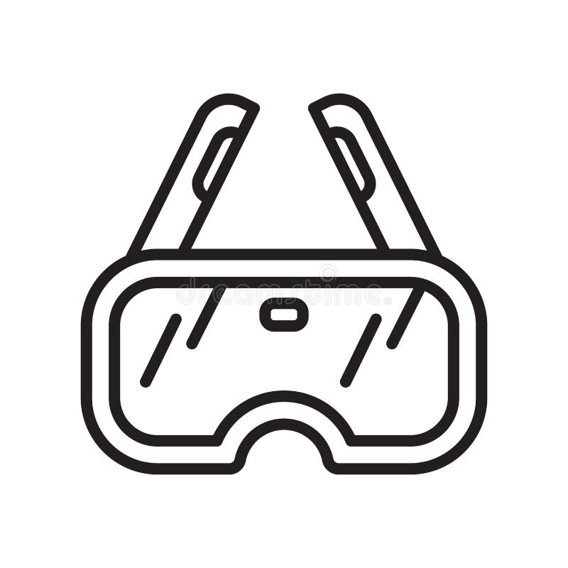 Eye Protector Icon Vector Isolated on White Background, Eye Protector ...