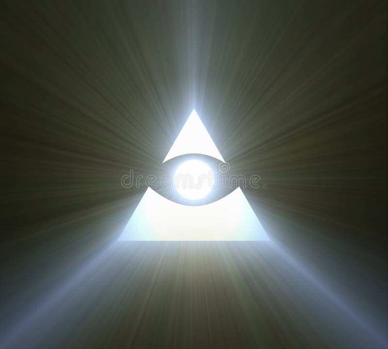 OM Symbol Shinning Light Halo Flare Stock Illustration - Illustration ...